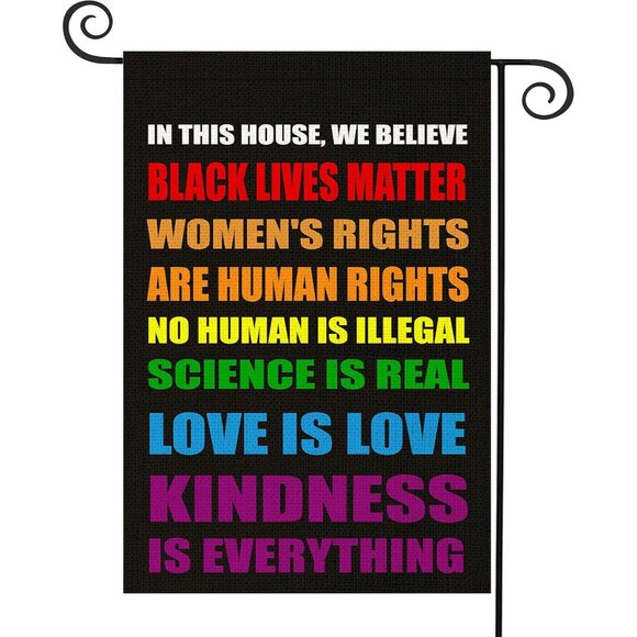 Other | Blm Equality Flag For In This House We Believe Yard Sign Pride ...